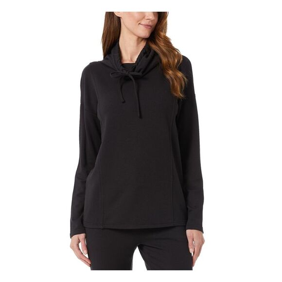 32 Degrees | Sweaters | 32 Degrees Heat Womens Black Long Sleeve Cowl ...